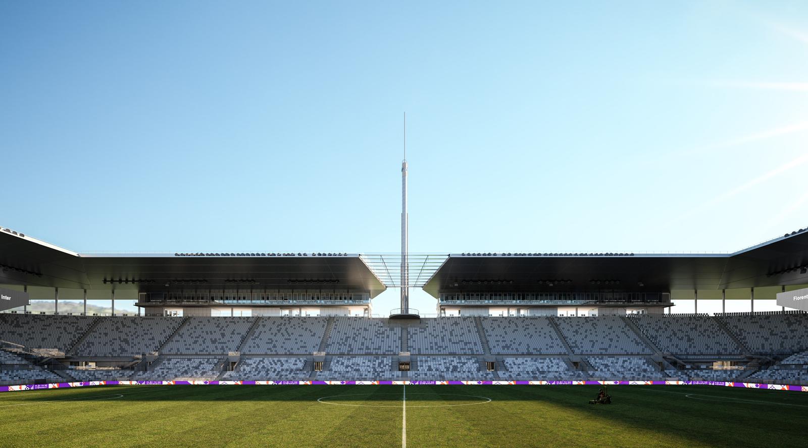 Come sarà lo stadio Franchi di Firenze, progetto esecutivo approvato ...