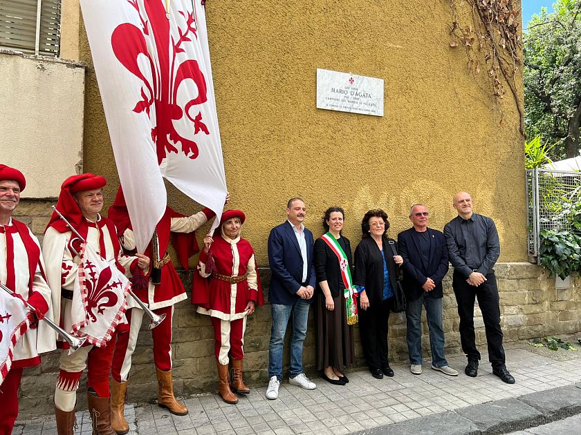 Mario D'Agata campione vero, una targa a Firenze • Nove da Firenze