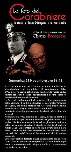 Claudio Boccaccini al Teatro Lumière • Nove da Firenze