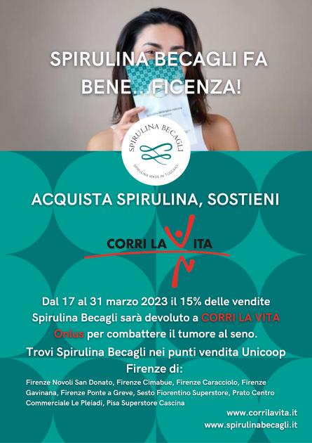 Nuova compagna di viaggio per Corri la Vita: è Spirulina Becagli • Nove ... Nuova compagna di viaggio per Corri la Vita: è Spirulina Becagli • Nove ...