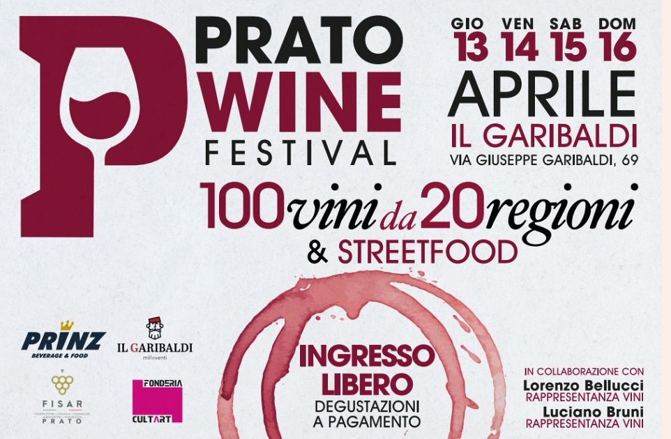 Prato Wine Festival dal 13 al 16 aprile • Nove da Firenze
