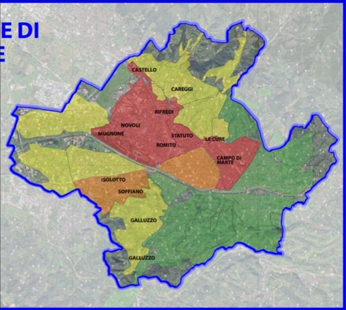 Carenza d'acqua per lavori a Firenze, la mappa • Nove da Firenze