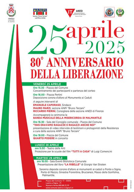 25 aprile nei borghi e nelle piazze • Nove da Firenze